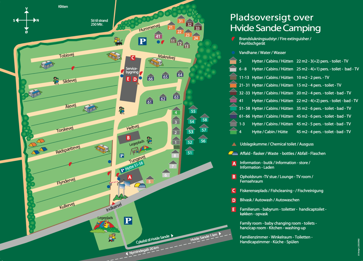 Pladsoversigt - Hvide Sande Camping - Camping mellem hav og fjord